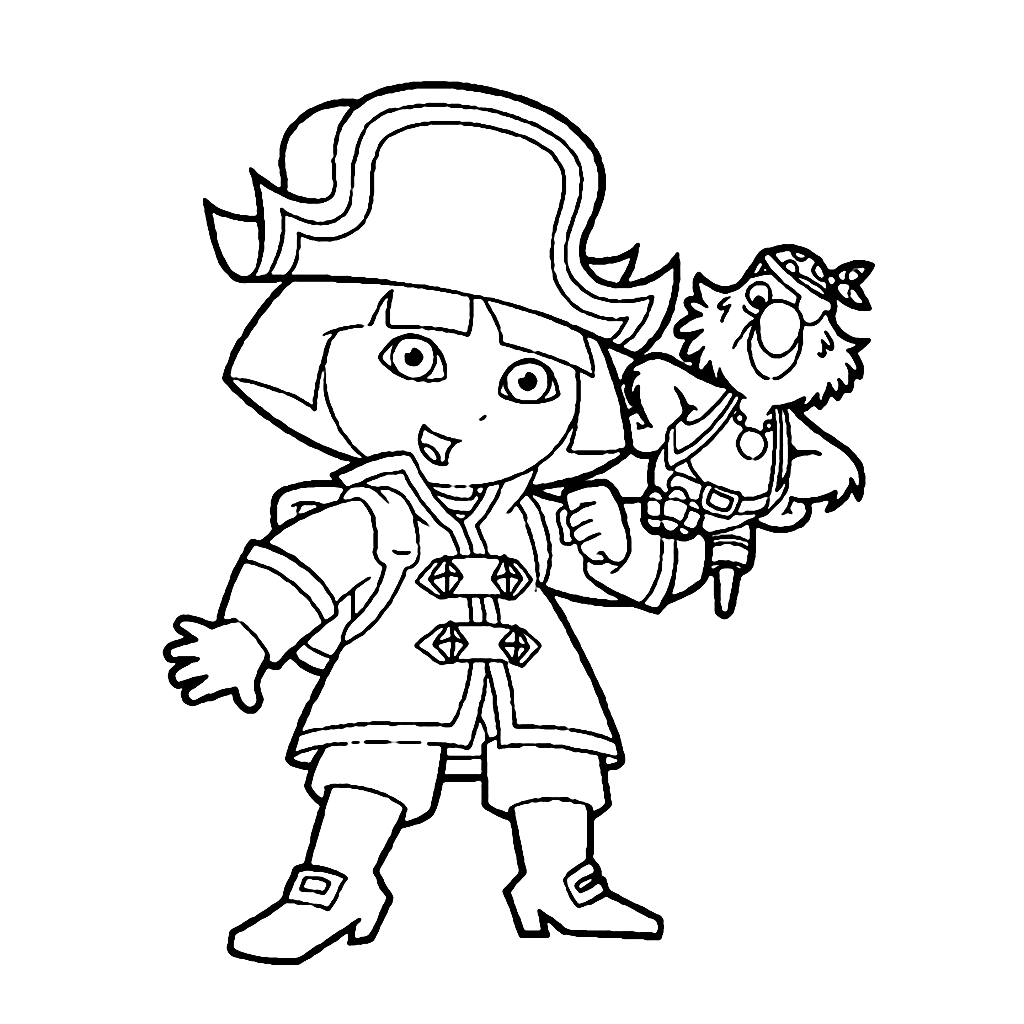 Jual Gambar Sketsa Mewarnai / Dora / Part 1 / Gambar Sketsa / Gambar ...