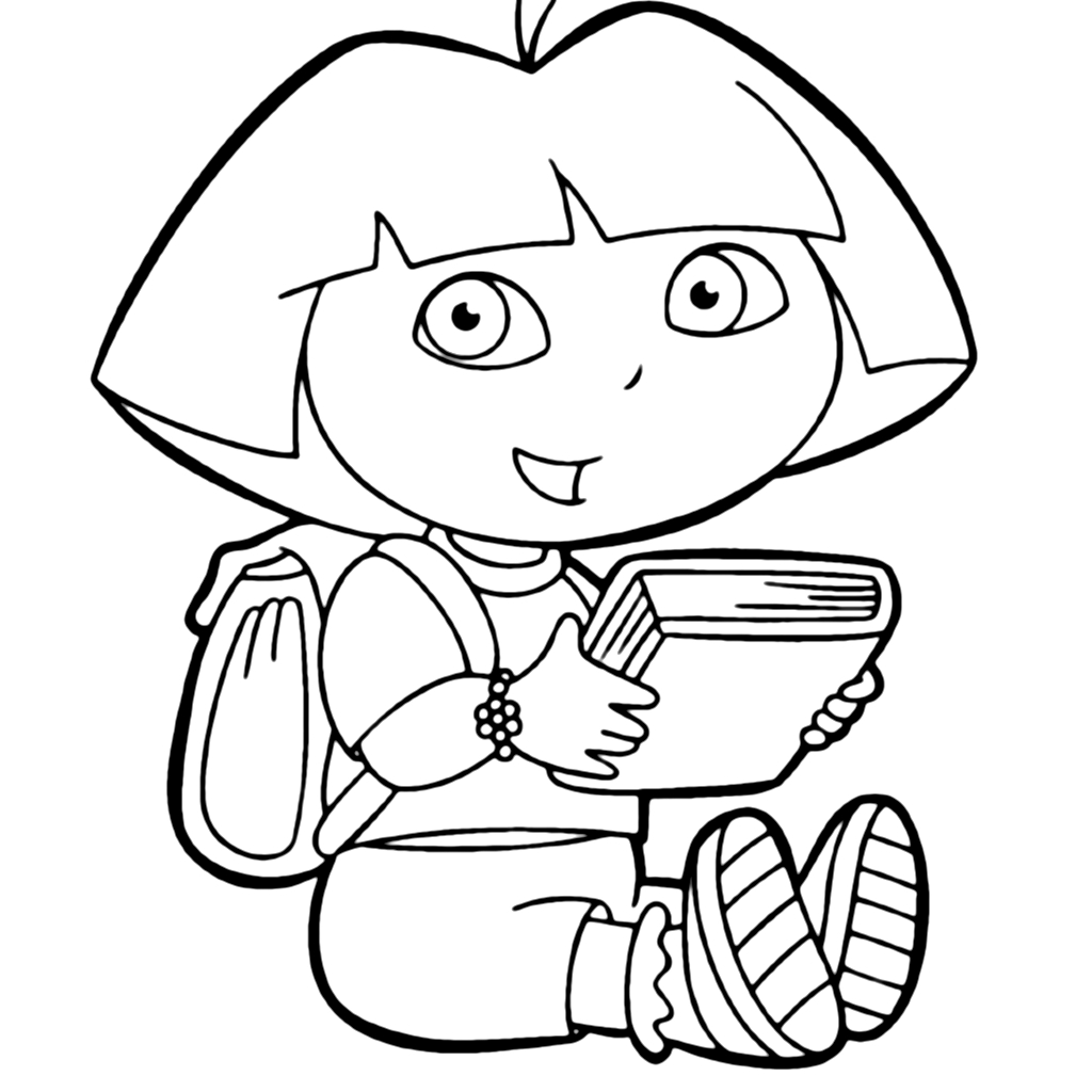 Jual Gambar Sketsa Mewarnai / Dora / Part 1 / Gambar Sketsa / Gambar ...