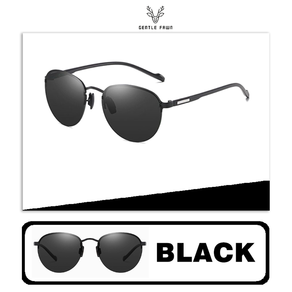 Jual Gentle Fawn Kacamata Sunglasses Polarized Hitam Anti Silau Uv 400 Retro style Classic ...