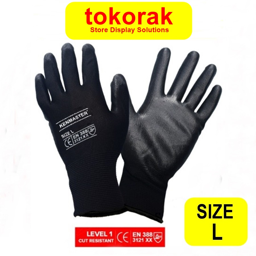Jual SARUNG TANGAN SAFETY PU KENMASTER GUNTER GLOVE SARUNG TANGAN KERJA ...