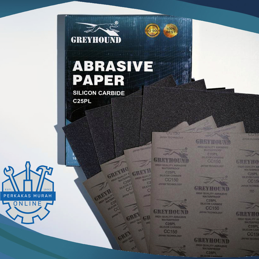 Jual Kertas Amplas Sheet Latex Waterproof Hitam Silicon Carbide 230x280 ...