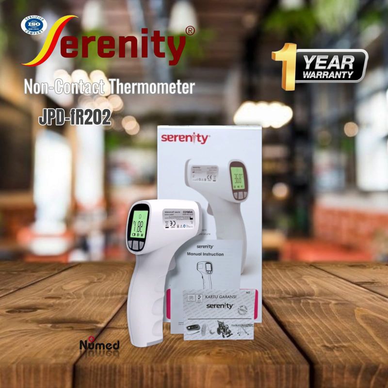 Jual Serenity JPD-FR202 Non-Contact Infrared Thermometer Forehead / Termometer Tembak Suhu Tubuh ...