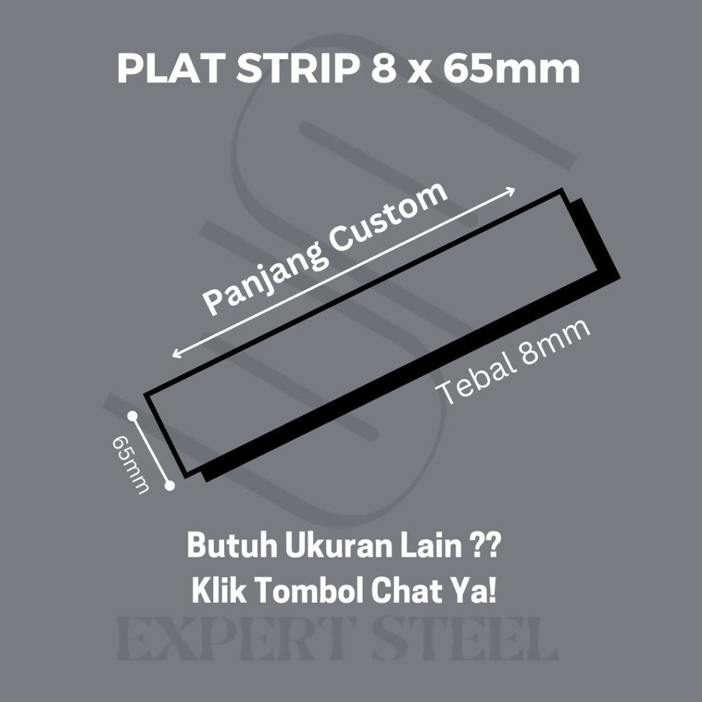 Jual PLAT STRIP 8 X 65 X 1 METER | Shopee Indonesia