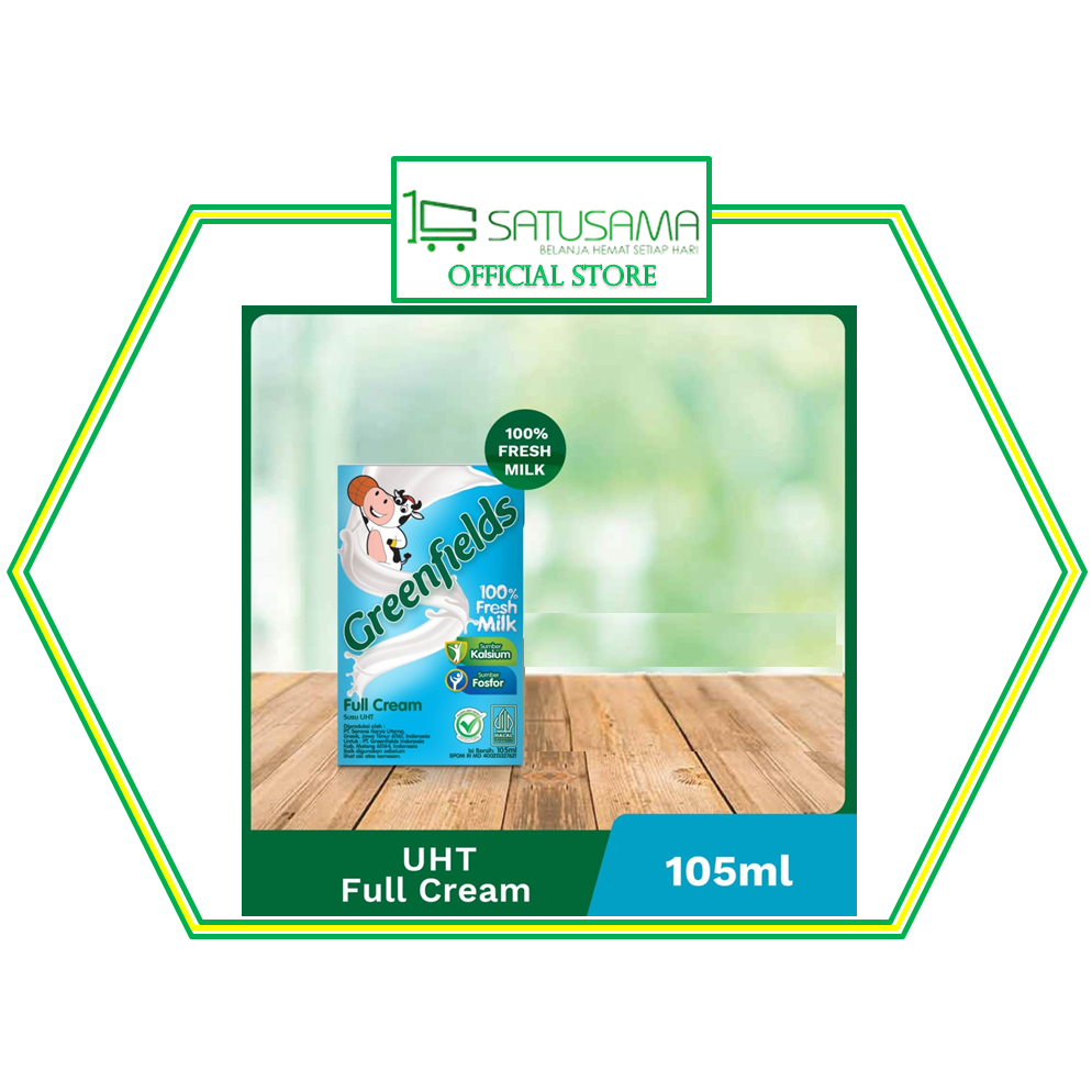 Jual GREENFIELDS UHT FULL CREAM 105 ML | Shopee Indonesia