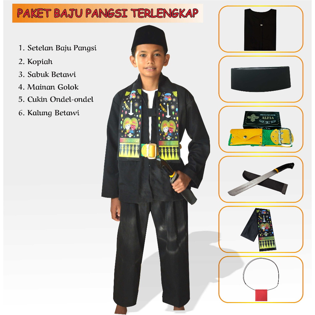 Jual Baju Pangsi / Baju Betawi / Baju Tradisional / Baju Adat / Baju ...