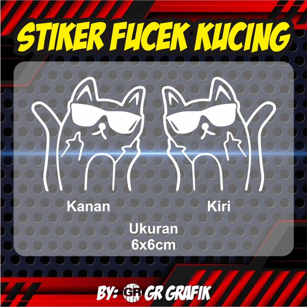 Jual STIKER CUTTING KUCING FUCEK MURAH DAN TANPA MINIMAL ORDER | Shopee ...