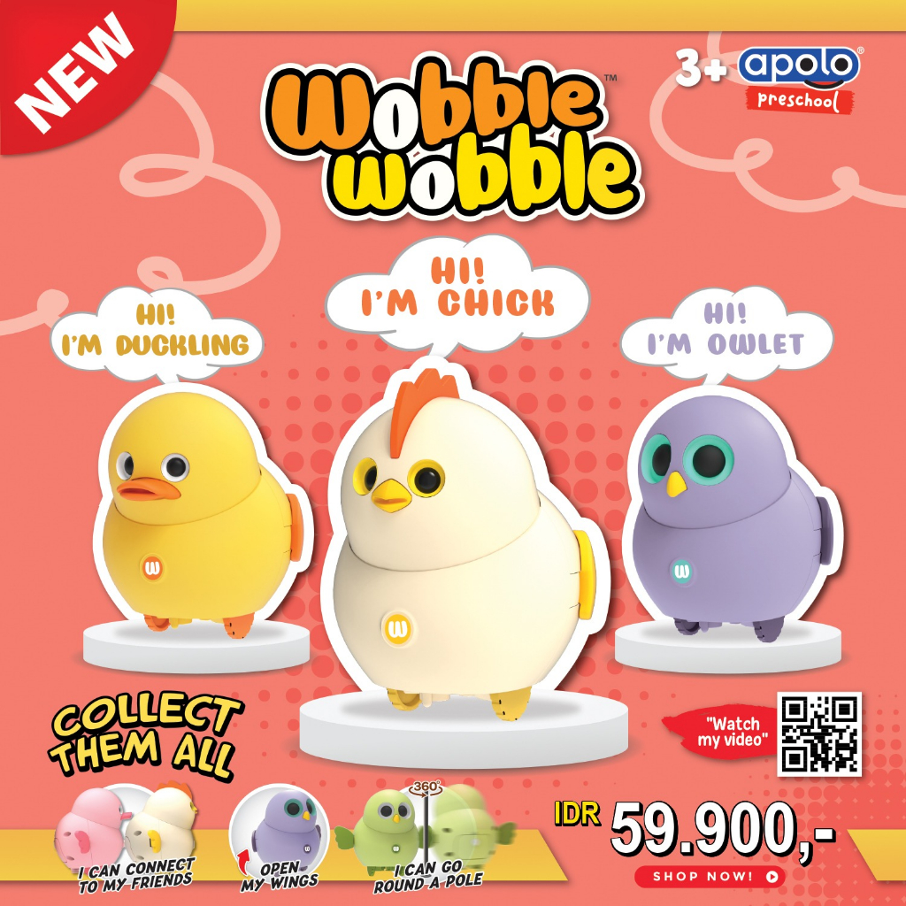 Jual Apolo Wobble-Wobble Pre-School | Shopee Indonesia