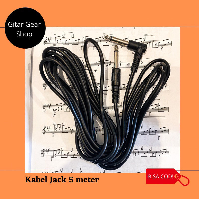 Jual KABEL JACK GITAR ANTI NOISE KABEL JACK GITAR AKUSTIK KABEL JACK ...