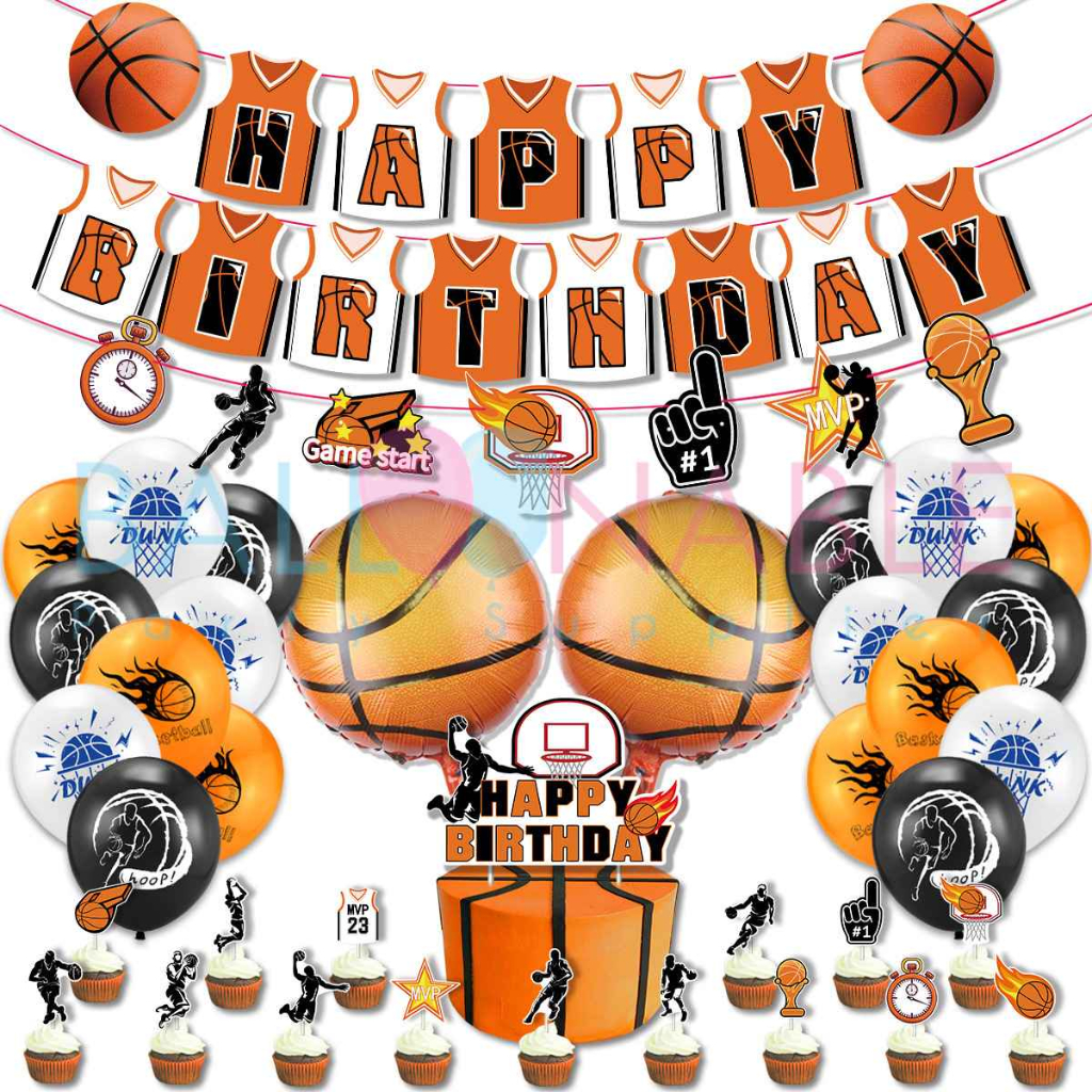Jual Paket Dekorasi Ulang Tahun Tema Basket Ball (PD77) | Shopee Indonesia