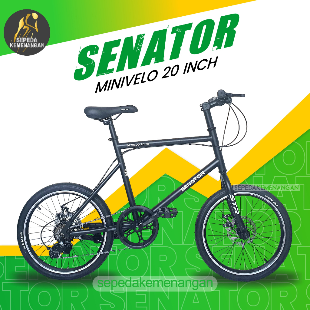 Jual SEPEDA MINIVELO SENATOR 8 SPEED | Shopee Indonesia