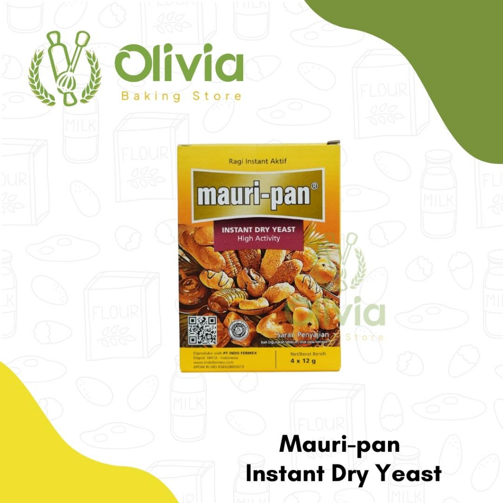 Jual Mauripan Lokal Instan dry yeast ragi 12gr (1 kotak isi 4 sachet ...