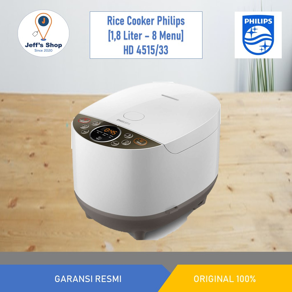 Jual Rice Cooker Philips HD 4515/33 - 1.8 Liter - 8 Fungsi Menu ...