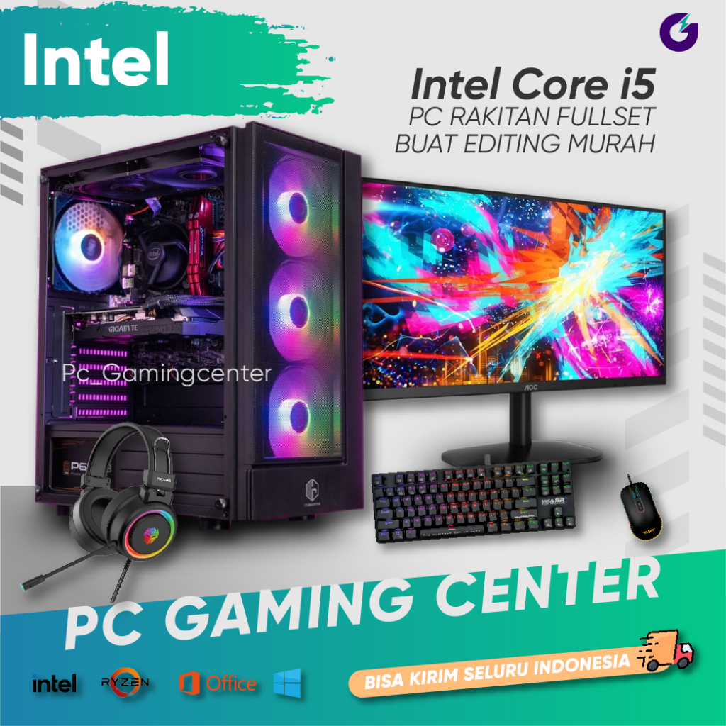 Jual PC RAKITAN EDITING i5 FULLSET RAM 16GB VGA 4GB KOMPUTER CPU ...