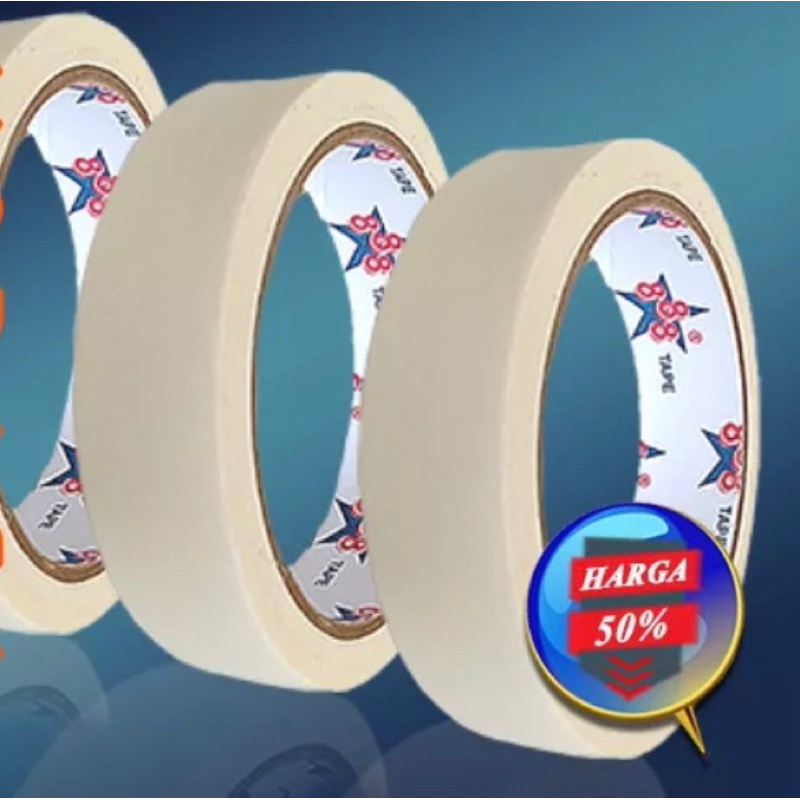 Jual Lakban Kertas Isolasi Masking tape 888 24mm(20Y-18M) | Shopee ...