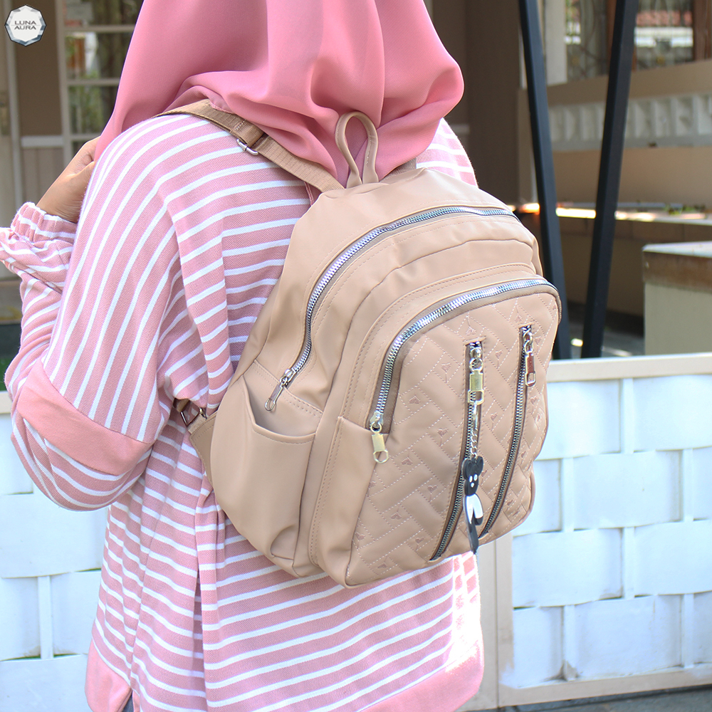 Jual Luna Aura Tas Ransel Wanita Cocoly Bordir LC 75 Tas Sekolah Wanita ...