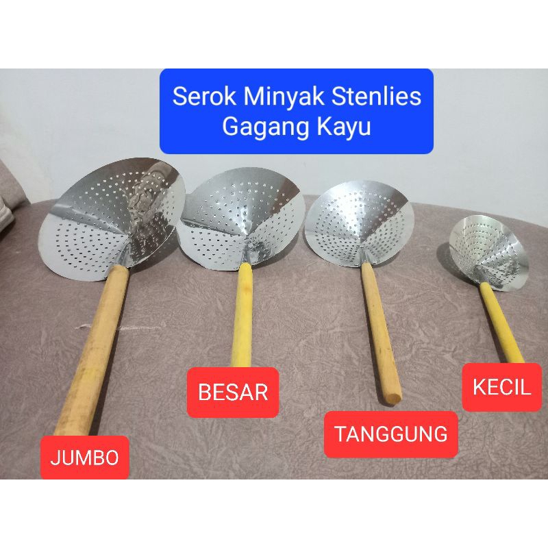 Jual SEROK MINYAK STENLIES GAGANG KAYU - KECIL | Shopee Indonesia