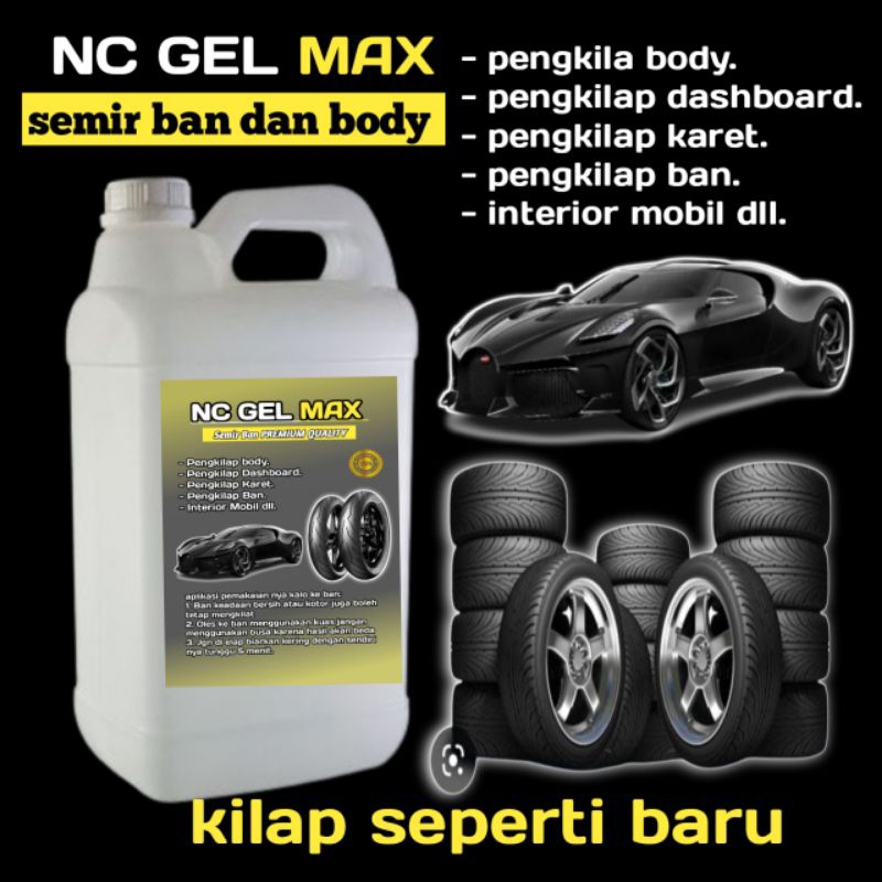 Jual SEMIR BAN KIT BAN PENGKILAP BODY MOTOR DAN MOBIL 5 LITER | Shopee ...