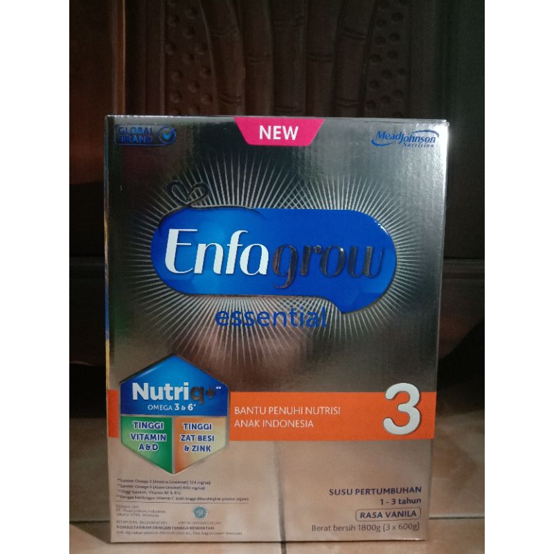 Jual Enfagrow Essential Tahap 3 dan 4 Vanila 1800 1600 400 gr (exp 2027 ...