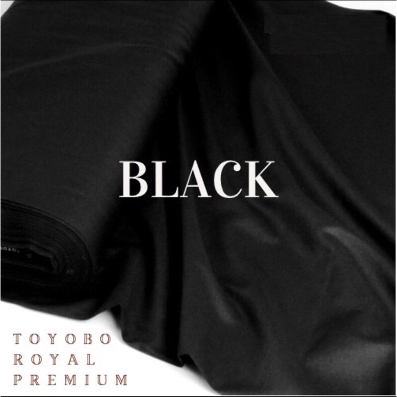 Jual kain Toyobo 0,5 Meter Toyobo kain hitam Toyobo kain katun | Shopee ...