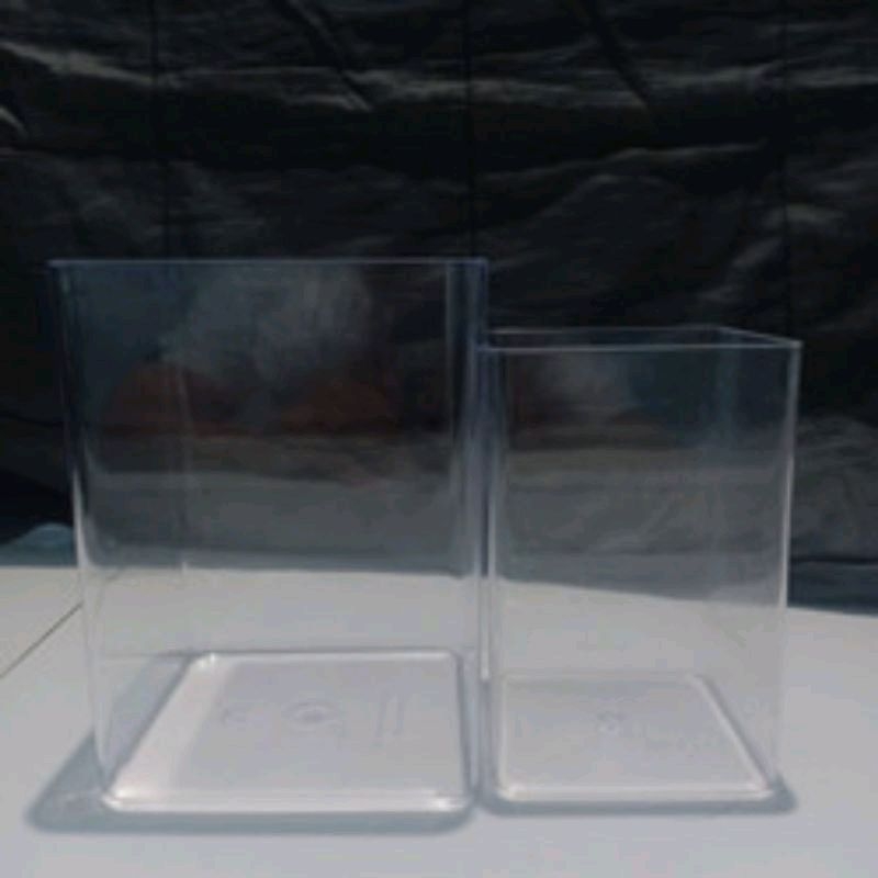 Jual soliter akrilik ikan cupang 4 liter 15x15x20 TEBAL /juragan toples ...