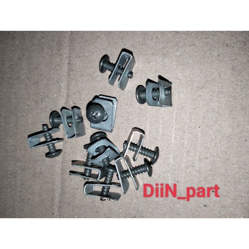 Jual Baud baut body sudah sama clip (isi 10 pasang ) | Shopee Indonesia