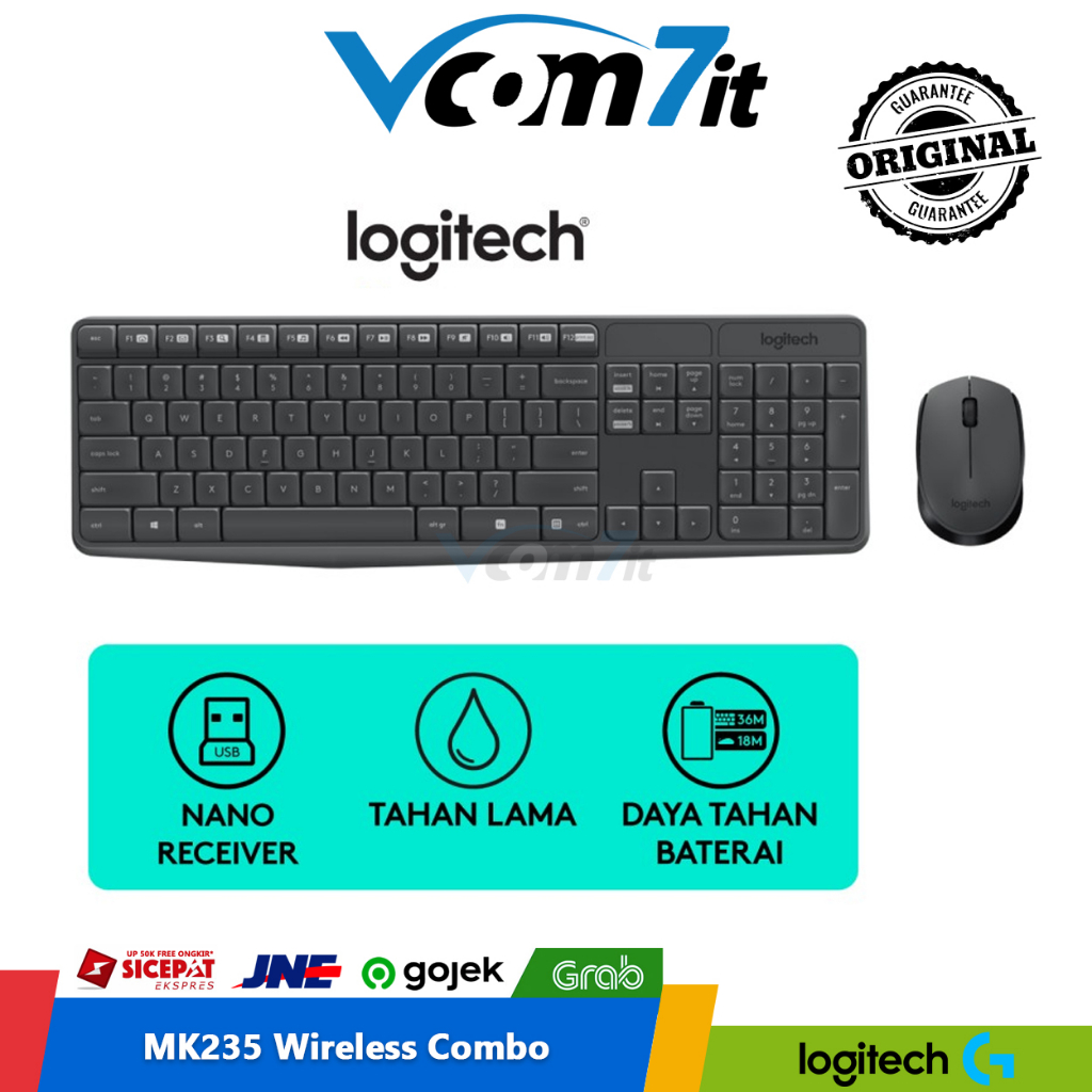 Jual Logitech MK235 Wireless Keyboard dan Mouse | Shopee Indonesia
