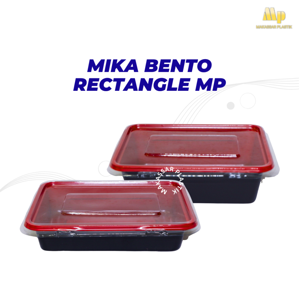 Jual Mika Bento Rectangle MP @25 Pcs | Shopee Indonesia