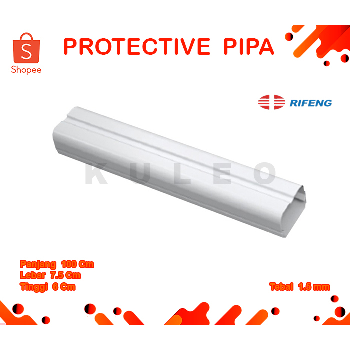 Jual Protective Pipe / Cover Pipa AC Rifeng Uk 1 Meter - Putih | Shopee ...