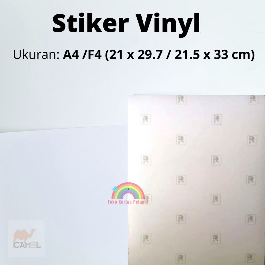 Jual Stiker Vinyl Ukuran A4/F4 per 60 pcs | Shopee Indonesia
