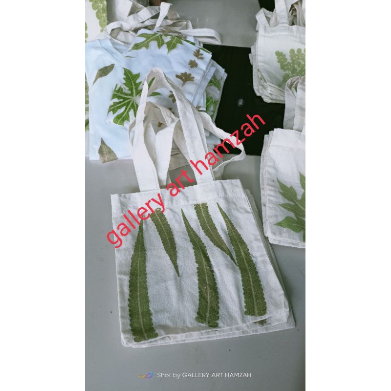 Jual totebag tas ecoprint 20x20 | Shopee Indonesia