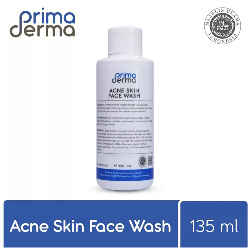 Jual Acne face wash prima derma | Shopee Indonesia