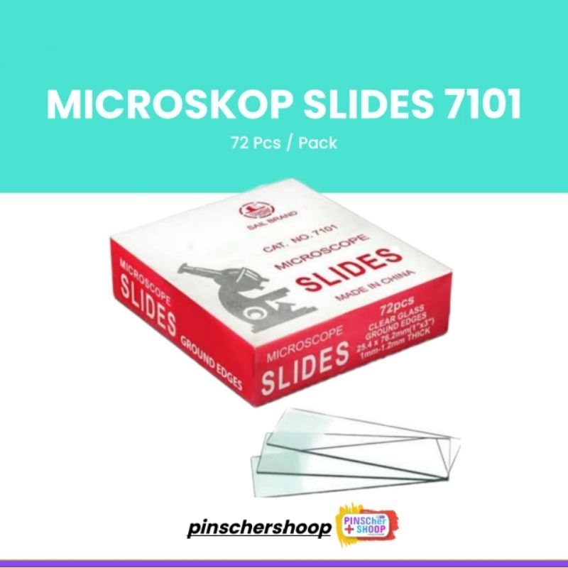 Jual Objek Glass 7101 Microskop Slide Object Glass Kaca Preparat Isi 72 ...