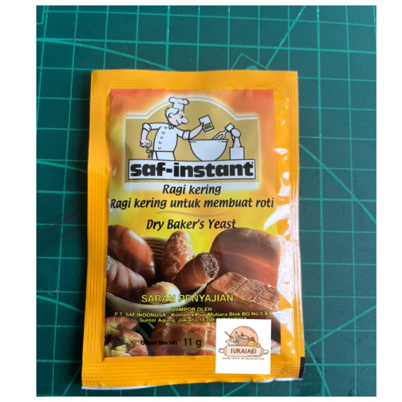 Jual SAF Instant 11gr Instant Yeast ragi kering dry baker's Yeast ...