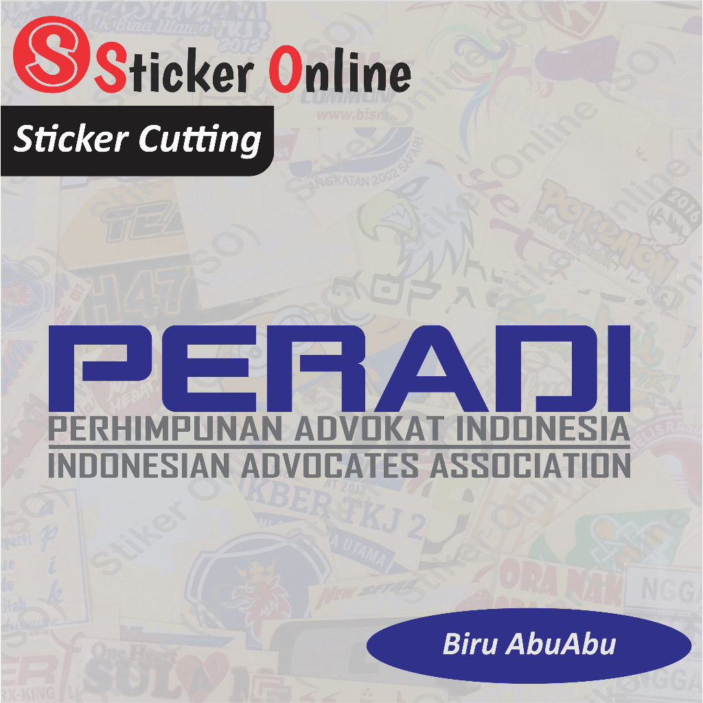 Jual Stiker PERADI Advokat | Sticker Cutting PERADI Advokat | Shopee ...