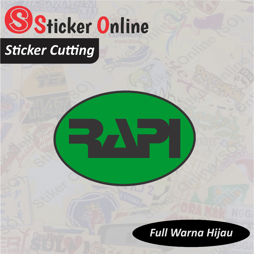 Jual Stiker RAPI | Sticker Cutting Radio Antar Penduduk Indonesia ...