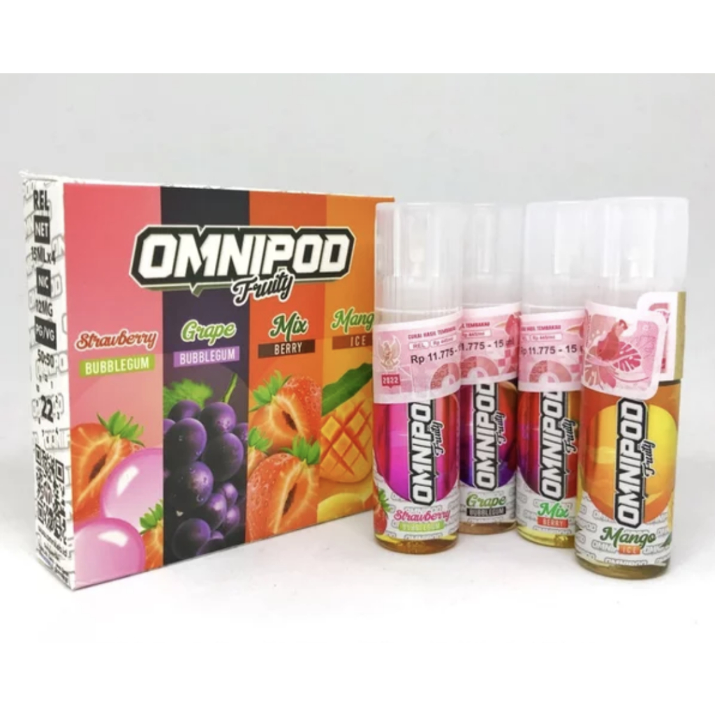 Jual Liquid Omnipod Fruity Pods Friendly Pack Edition 12MG 1x15ML ...