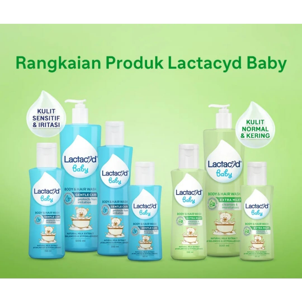 Jual LACTACYD Baby Cleansing and Moisturizing / Extra Milky / Gentle ...