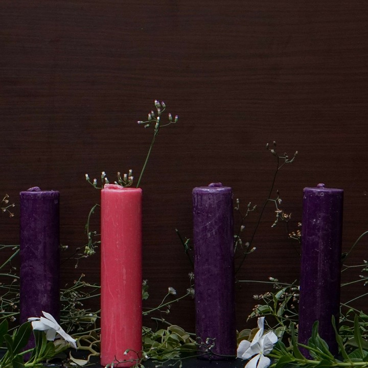 Jual Lilin Advent isi 4 ( Uk. 3 x 15 cm ) Lilin Adven Natal Lilin Ungu ...