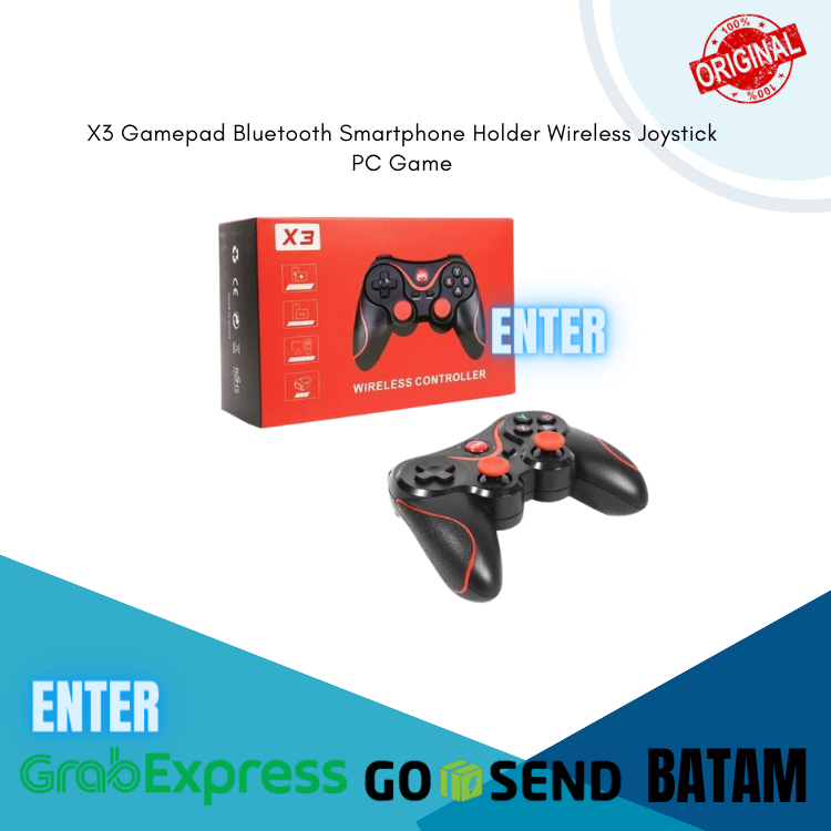 Jual X3 Gamepad Bluetooth Smartphone Holder Wireless Joystick PC Game | Shopee Indonesia