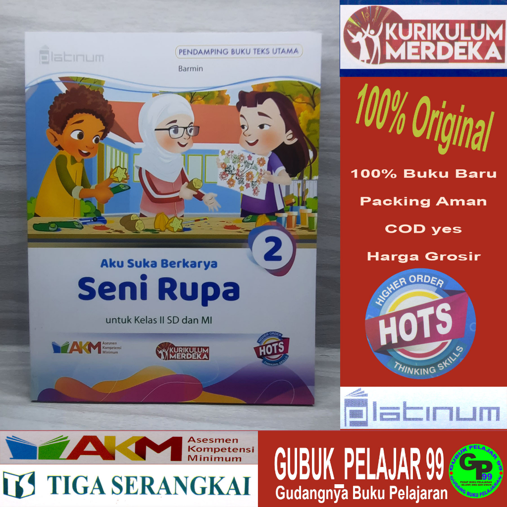 Jual Aku Suka Berkarya SENI RUPA Kelas 2 SD/MI Kurikulum Merdeka Platinum PT Tiga Serangkai ...
