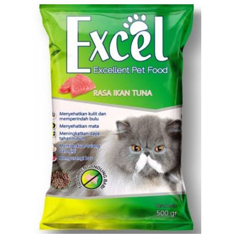 Jual EXCEL ADULT TUNA 500gr Freshpack makanan kucing dengan bentuk ...