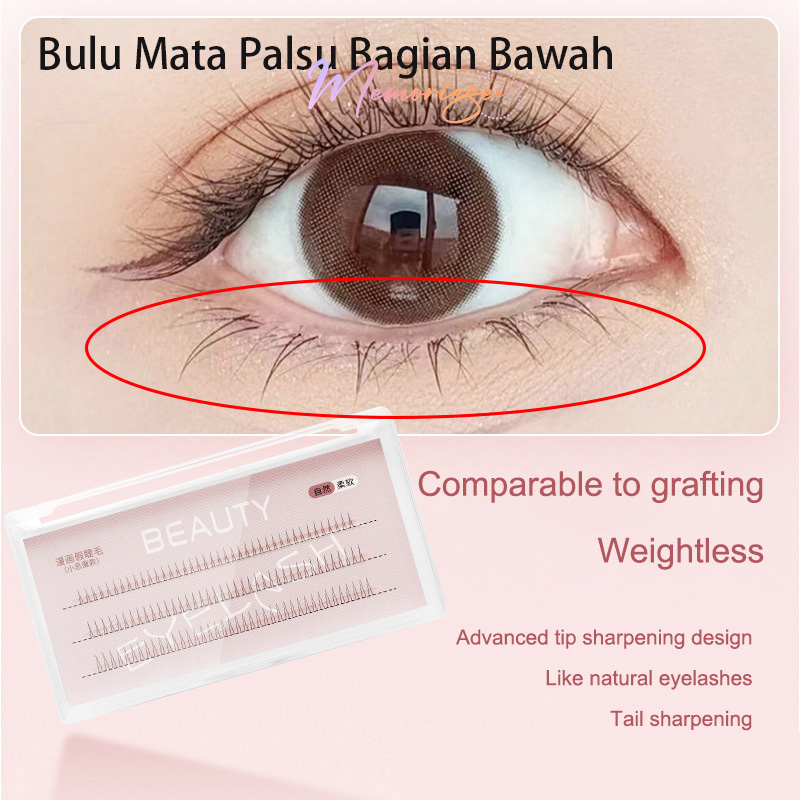 Jual COD&Ready Bulu Mata Palsu Tanam Bulu Mata Bawah Bentuk V Eyelash ...