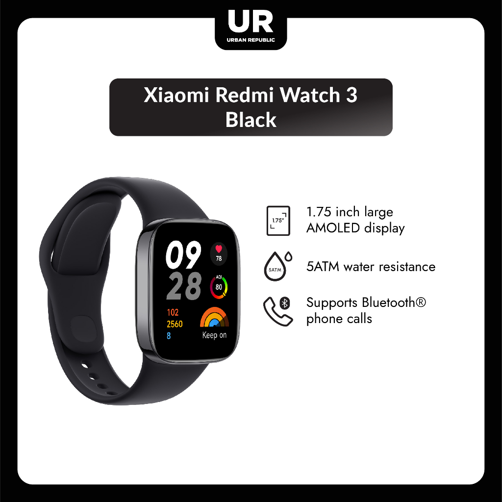 Jual Xiaomi Redmi Watch 3 - Black | Shopee Indonesia