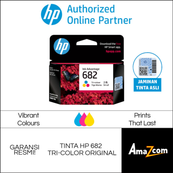 Jual HP Tinta 682 Color / Warna Original Ink Advantage Cartridge ...
