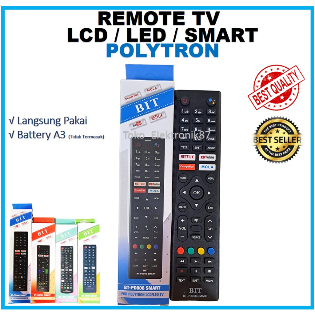 Jual Remote Tv Led Polytron Smart Lcd | Shopee Indonesia