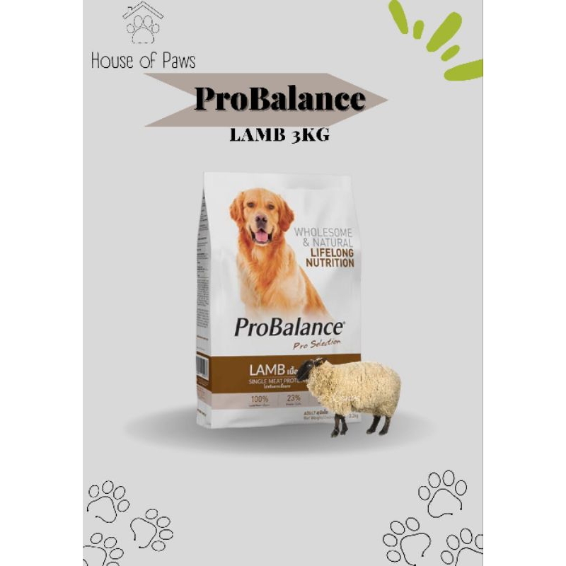 Jual ProBalance Lamb Makanan Anjing rasa Daging Domba 3,2kg & 500g ...