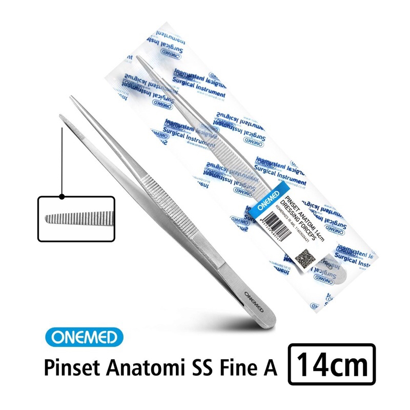 Jual Pinset Anatomi Stainless Steel Fine A 14cm Onemed. | Shopee Indonesia