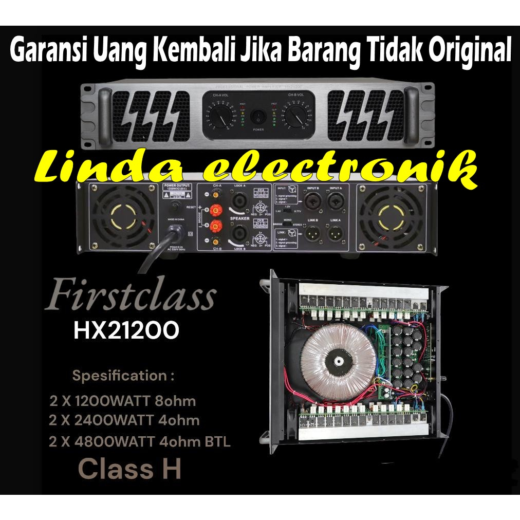 Jual power firstclass hx21200 class h garansi resmi original | Shopee Indonesia