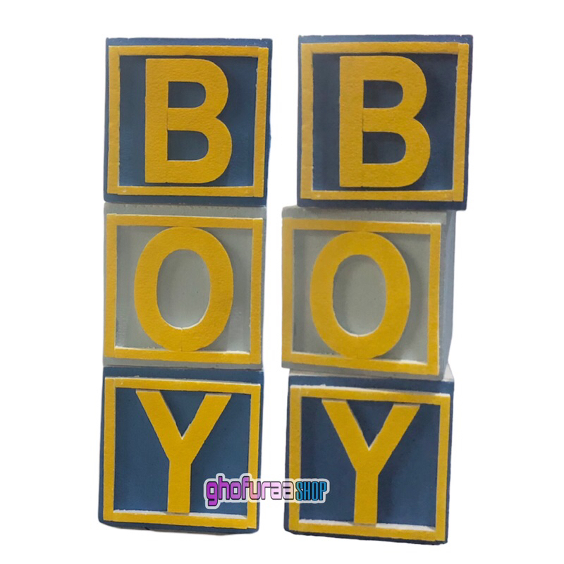 Jual Box huruf styrofoam kotak kubus custom huruf angka nama gabus ...
