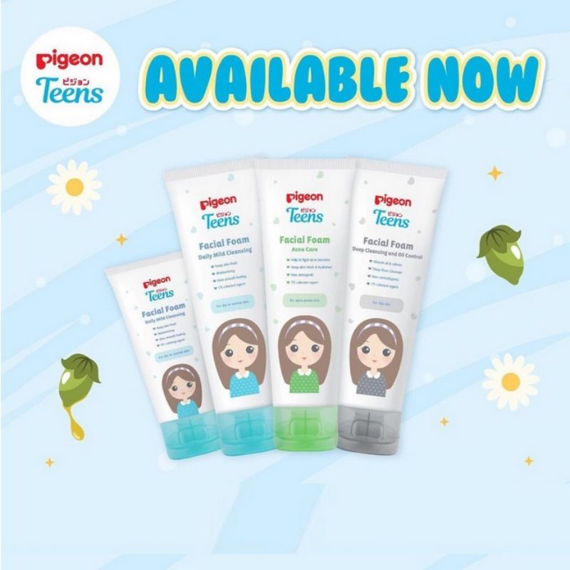 Jual Pigeon Teens Facial Foam 100ml Pigeon Teen Sabun Cuci Muka Anti ...